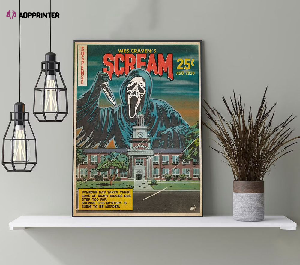 Scream Ghostface Poster, Ghostface Vintage Poster, Gift For Decoration ...