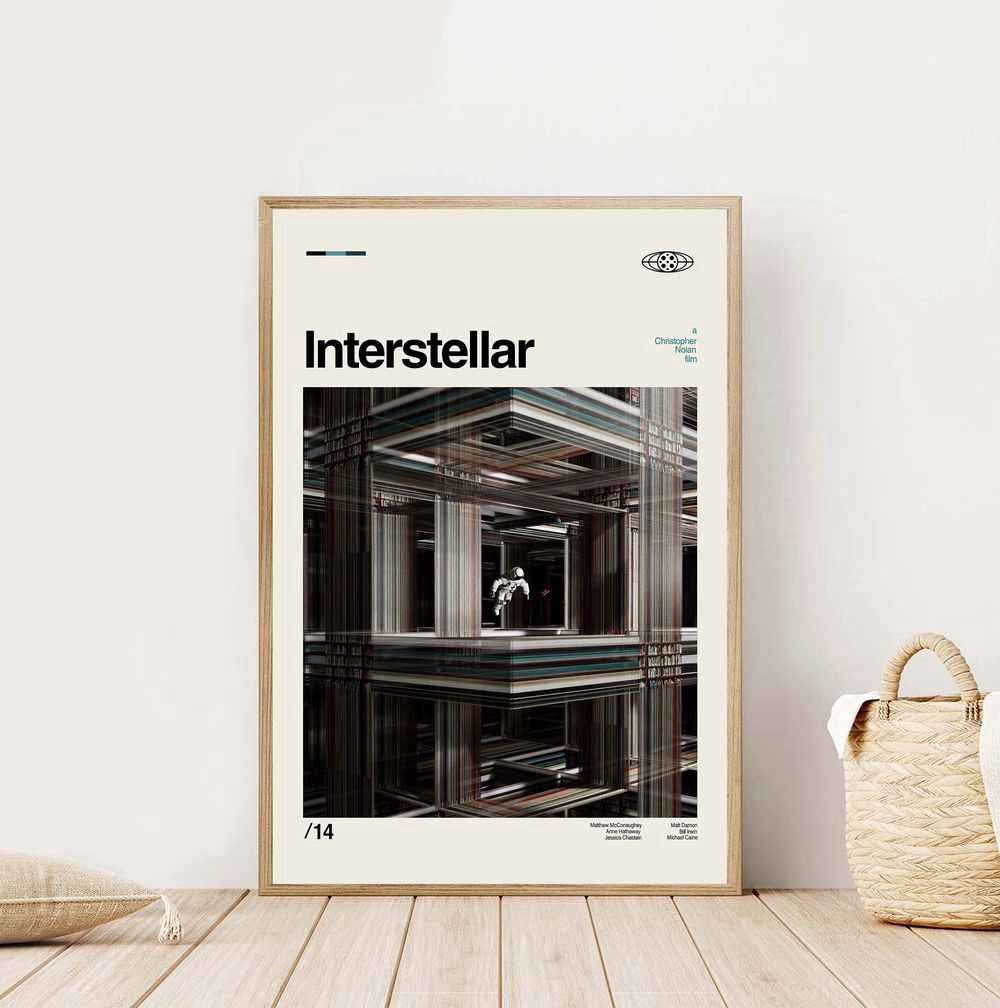 Vintage Interstellar Movie Poster - Movie Poster - Gift For Home ...
