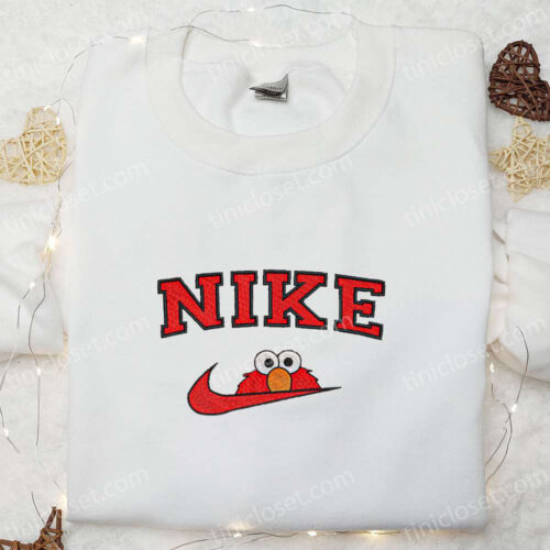 Nike x Elmo Cartoon Embroidered Sweatshirt – Best Nike Inspired Gift ...
