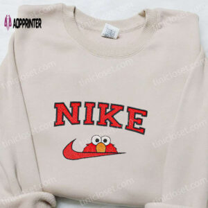 Nike x Elmo Cartoon Embroidered Sweatshirt – Best Nike Inspired Gift ...