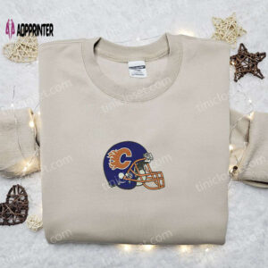 Calgary Flames Helmet Embroidered Shirt & NFL Sports Hoodie: The Best ...