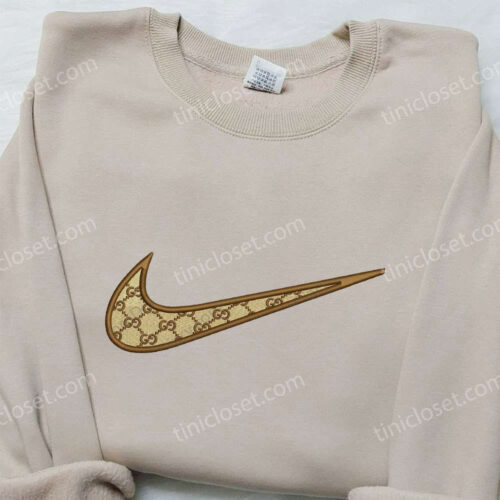 Gucci x Nike Swoosh Embroidered Shirt: Best Nike Inspired Gift for ...
