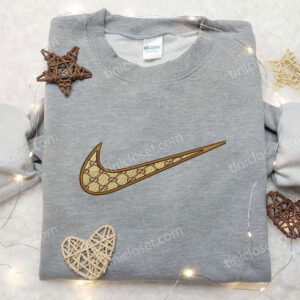 Gucci x Nike Swoosh Embroidered Shirt: Best Nike Inspired Gift for ...